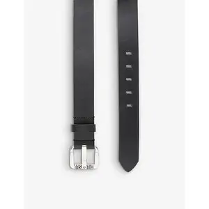 DIESEL® B-star Ii Leather Belt With Logo