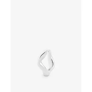 MARIA BLACK Anil 8 Rhodium-plated Recycled Sterling- Huggie