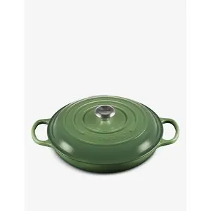 LE CREUSET Signature Shallow Cast-iron Casserole Dish 26cm 26cm Bamboo Green