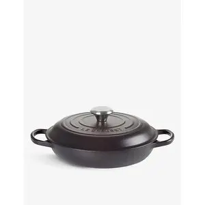 LE CREUSET Signature Shallow Cast-iron Casserole Dish - Satin Black