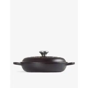 LE CREUSET Signature Shallow Cast-iron Casserole Dish - Satin Black