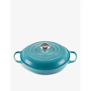 LE CREUSET Signature Shallow Cast-iron Casserole Dish 26cm 26cm Teal