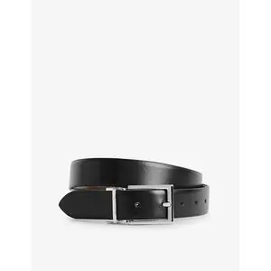 REISS Ricky Reversible Leather Belt - Black/brown