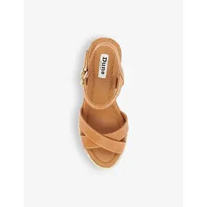 DUNE Crossover-strap Wedge Sandals