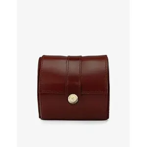 ASPINAL OF LONDON Travel Logo-print Watch Box - Cognac