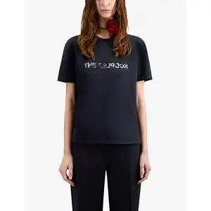 The Kooples Logo Text-print Cotton T-shirt