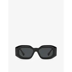 Versace Ve4425u Maxi Medusa Biggie Oval Sunglasses - Black