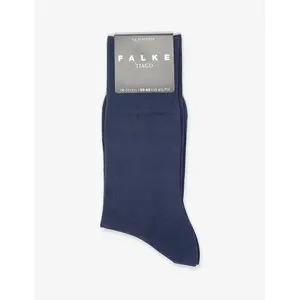 Falke Tiago Ribbed-Cuff Ankle Socks Space Blue