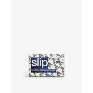 Slip Queen Letter-embroidered Silk Pillowcase 51cm 76cm - A