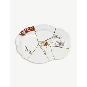 SELETTI Kintsugi Porcelain Tray - One-color
