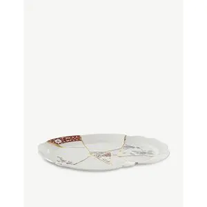 SELETTI Kintsugi Porcelain Tray - One-color