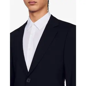 Sandro Single-breasted Virgin-wool Jacket