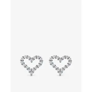 Tiffany & Co. Hearts Diamond Earrings - Platinum
