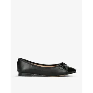 Steve Madden Ellison Bow-embellished Leather Pumps