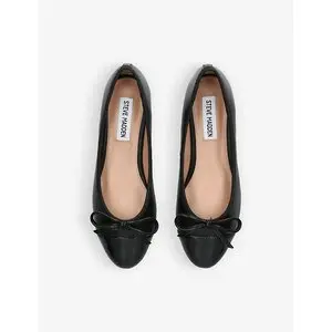 Steve Madden Ellison Bow-embellished Leather Pumps