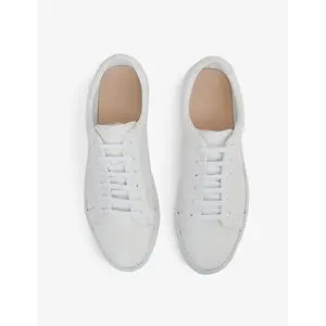 REISS Luca Leather Low-top Trainers