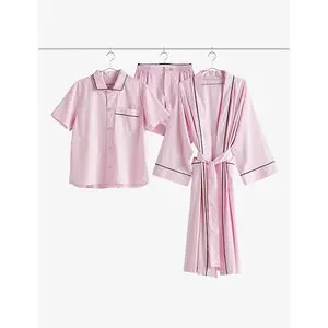HAY Outline Shawl-lapel Cotton Robe