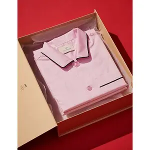 HAY Outline Shawl-lapel Cotton Robe