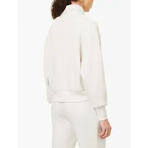 Varley Davidson Relaxed-fit Stretch-woven Sweatshirt - Ivory Marl