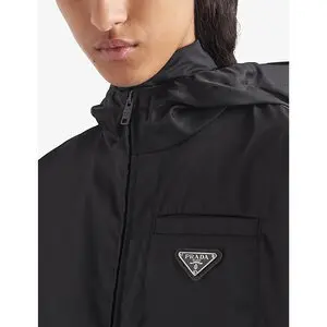 Prada Re-nylon Brand-plaque Nylon Hooded Jacket
