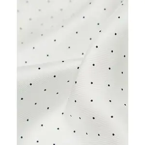 REISS Liam Polka-dot Logo-print Silk Pocket Square - White