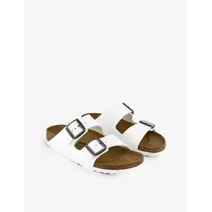 BIRKENSTOCK Arizona Vegan Leather Two-strap Sandals - White Birko