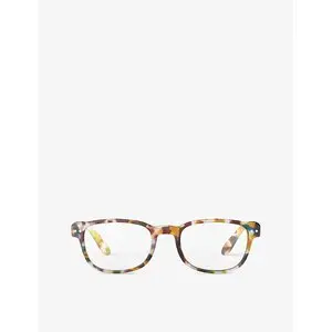 IZIPIZI Square-Framed Reading Glasses +1.5 Light Tortoise