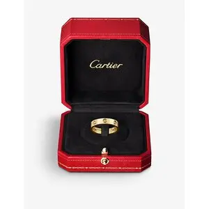 Cartier Love Wedding Band With Diamonds - Yellow Gold
