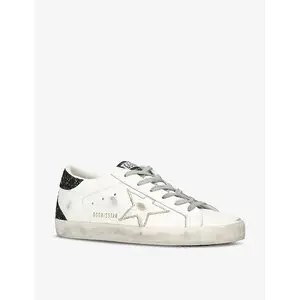 GOLDEN GOOSE Super-star Leather Low-top Sneakers - White/blk
