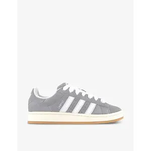 Adidas Campus 00s Brand-stripe Low-top Suede Trainers - Grey White