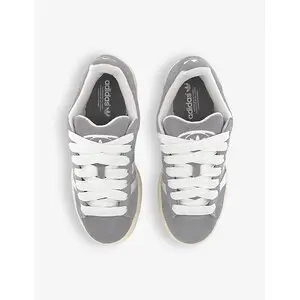 Adidas Campus 00s Brand-stripe Low-top Suede Trainers - Grey White