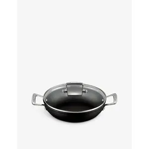 LE CREUSET Toughened Non-stick Shalllow Aluminium Casserole Dish With Glass Lid - One-color
