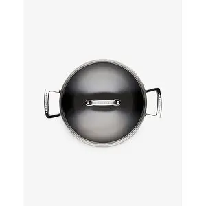 LE CREUSET Toughened Non-stick Shalllow Aluminium Casserole Dish With Glass Lid - One-color
