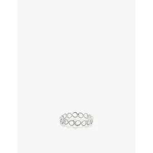 Monica Vinader Nura Open-shape Stacking Ring - Sterling Silver