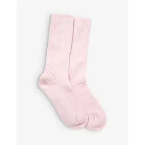 THE WHITE COMPANY Ribbed Cashmere Bed Socks Pale Pink