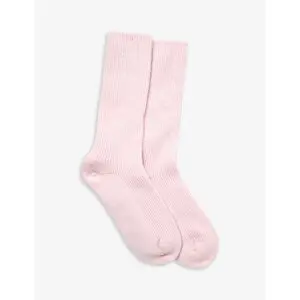 THE WHITE COMPANY Ribbed Cashmere Bed Socks Vintgepnk