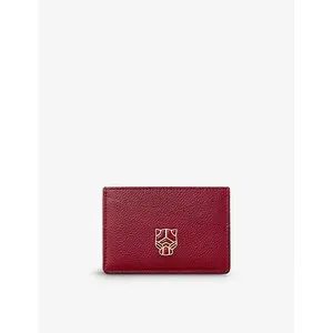 CARTIER Panthère Graphique De Leather Card Holder - Red