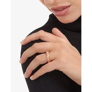 BVLGARI Serpenti Viper 18ct Rose-gold Wedding Band - Rose Gold