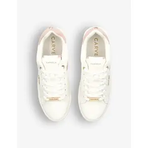 Carvela Daze Leather Low-top Trainers - Blush