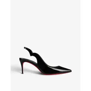 CHRISTIAN LOUBOUTIN Hot Chick 70 Patent-leather Slingback Pumps - Black
