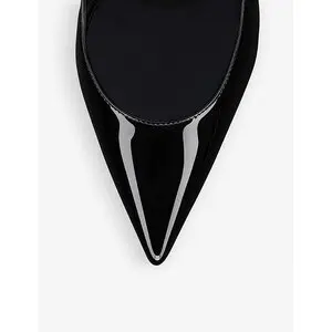 CHRISTIAN LOUBOUTIN Hot Chick 70 Patent-leather Slingback Pumps - Black
