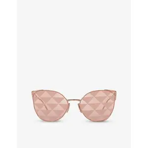 Prada Pr 50zs Cat-eye Sunglasses - Gold