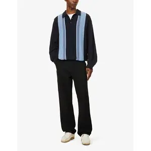 Carhartt Work In Progress Single Knee Straight-leg Cotton Trousers - Black