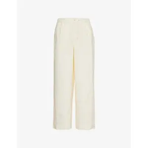 HAY Duo Relaxed-fit Mid-rise Pyjama Trousers - Ivory