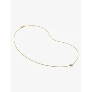 Monica Vinader Heart Lab-grown Diamond Pendant Necklace - Yellow Gold