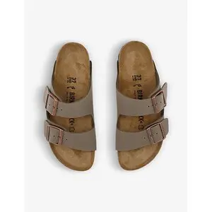 BIRKENSTOCK Arizona Faux-leather Sandals - Stone