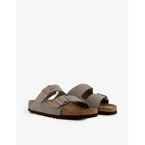 BIRKENSTOCK Arizona Faux-leather Sandals - Stone