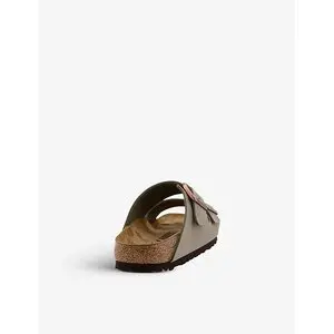BIRKENSTOCK Arizona Faux-leather Sandals - Stone