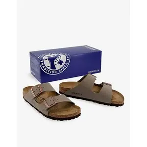 BIRKENSTOCK Arizona Faux-leather Sandals - Stone