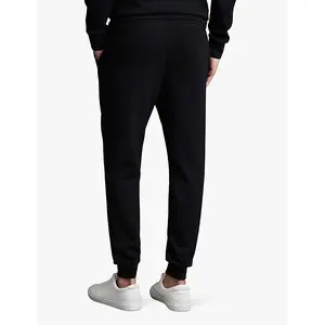 REISS Premier Regular-fit Mid-rise Stretch-jersey Jogging Bottoms Xxl - Navy Blue